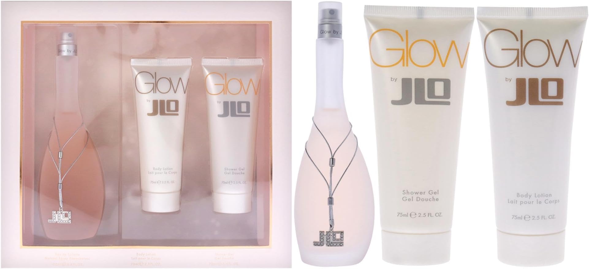Amazon.com : Jennifer Lopez Glow Fragrance Set, 3 Count : Beauty ...