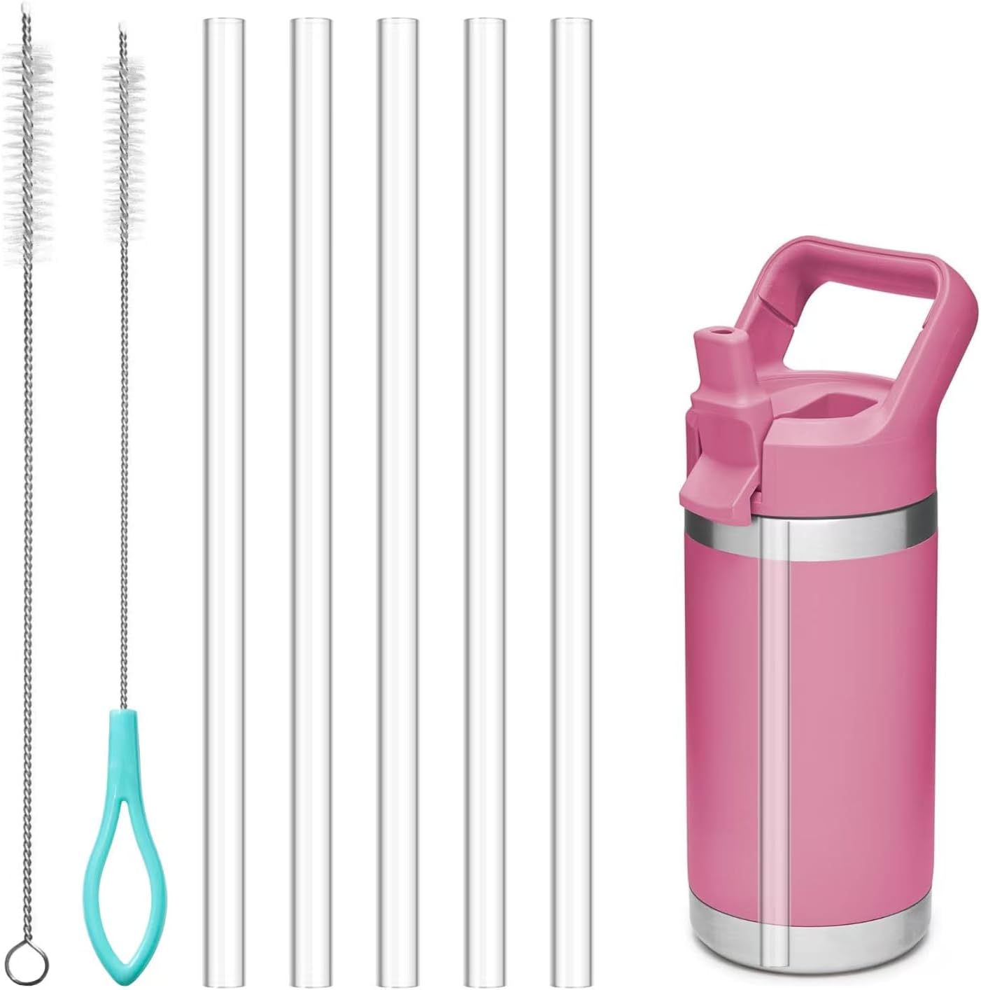 Amazon.com: Diumepo Straws for Yeti Rambler Bottle, 5 Pcs Replacement ...