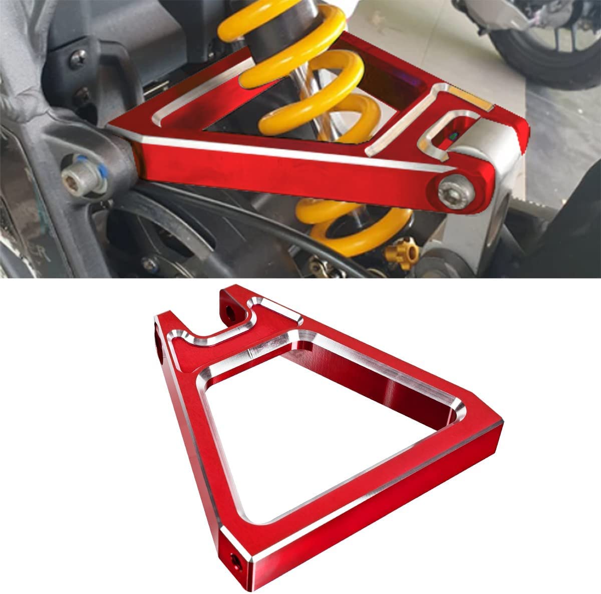 Buy CTDOESO Rear Stock Triangle Linkage,Red Racing Rear Suspension ...