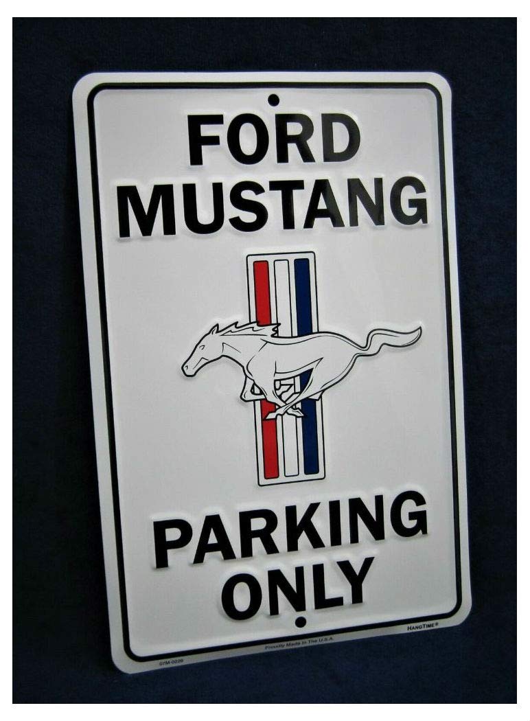 Amazon.com: FORD MUSTANG Parking Embossed Metal Tin Sign - Man Cave ...