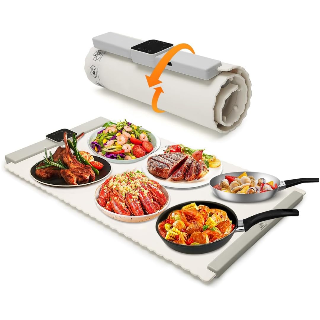 Amazon.com: Foldable Electric Warming Tray - Portable Warming Plate,5 ...