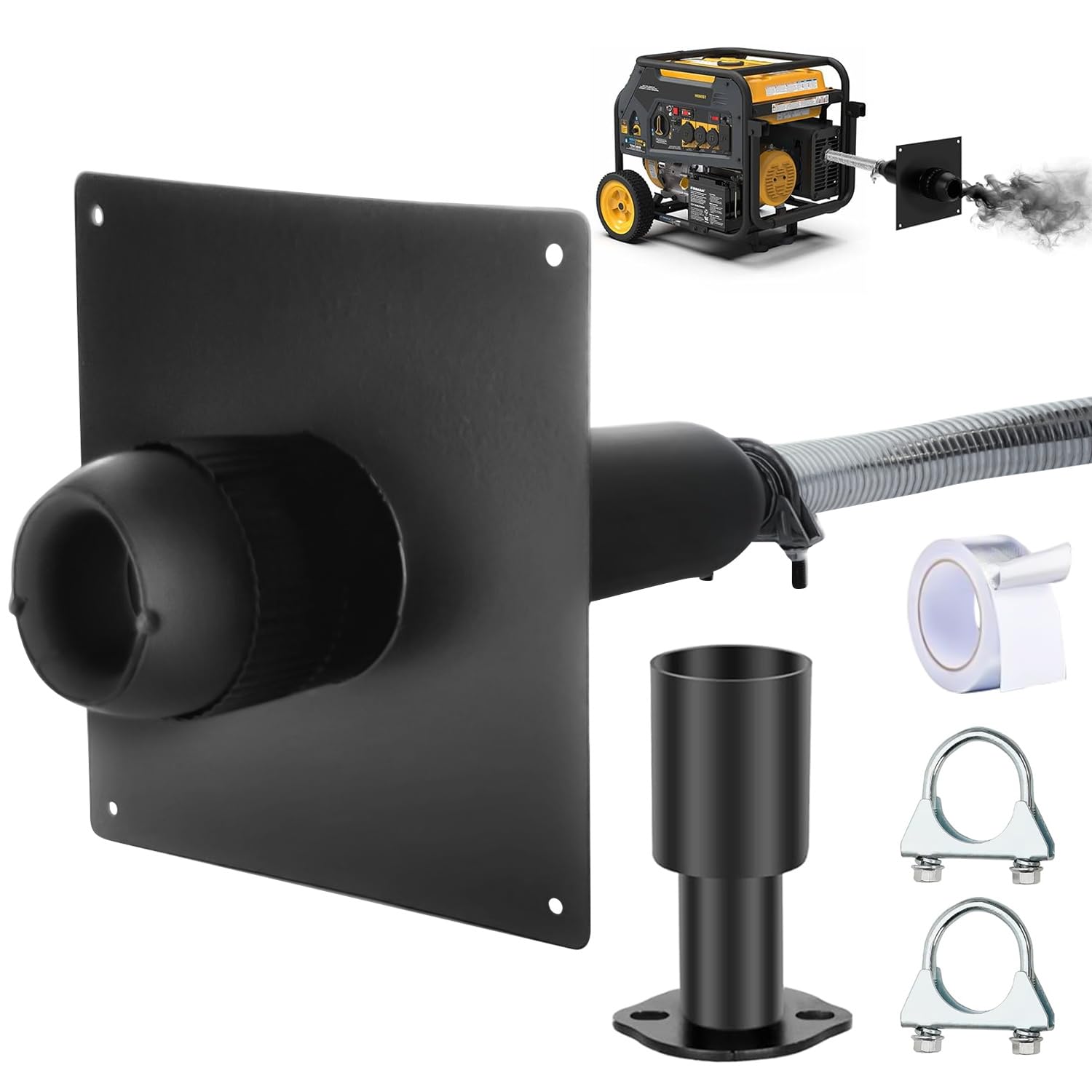 Amazon.com: Generator Exhaust Extension Silencer Kit with Insulated ...