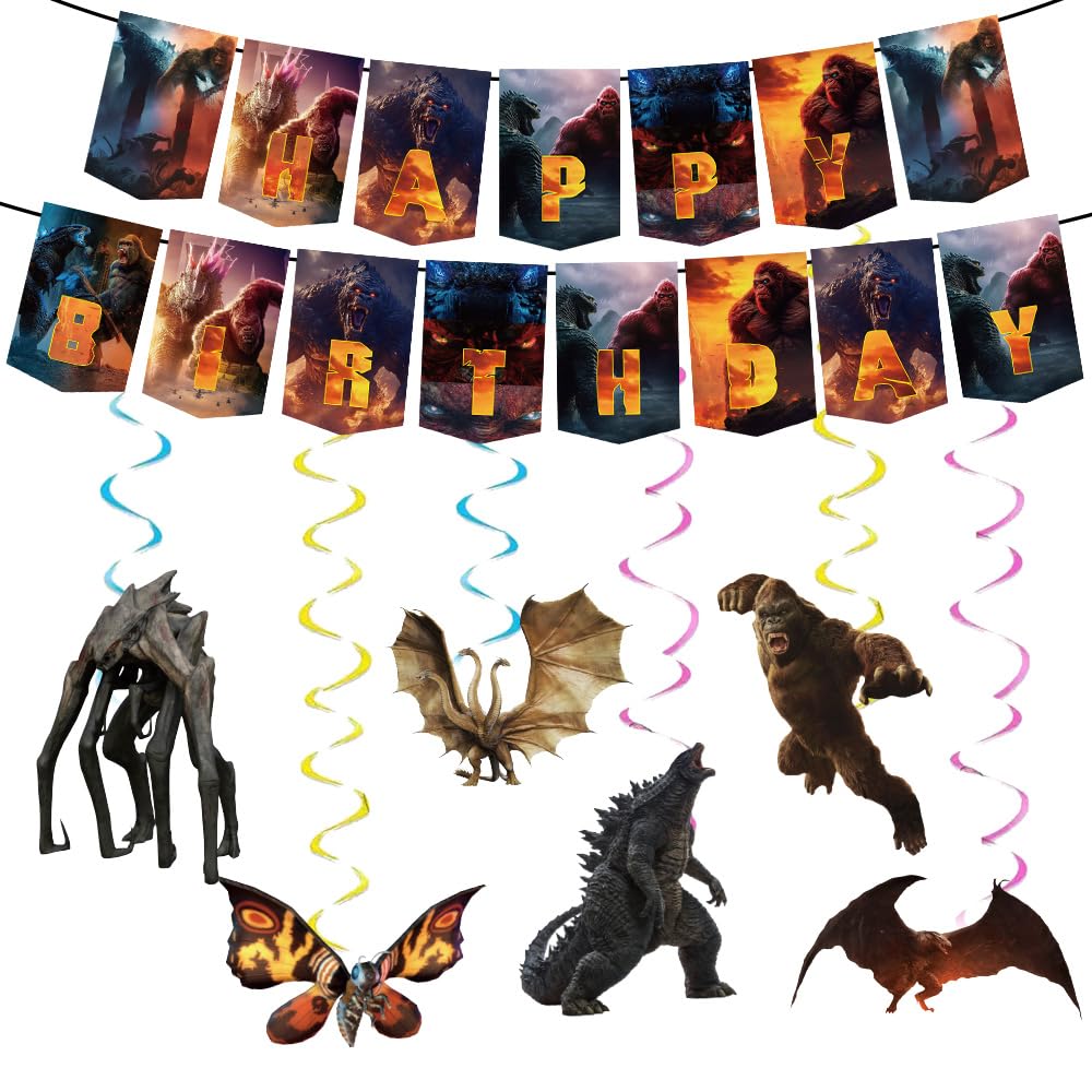 Amazon.com: QuenAedr Monster Gorilla Banner Party Supplies Banner for ...