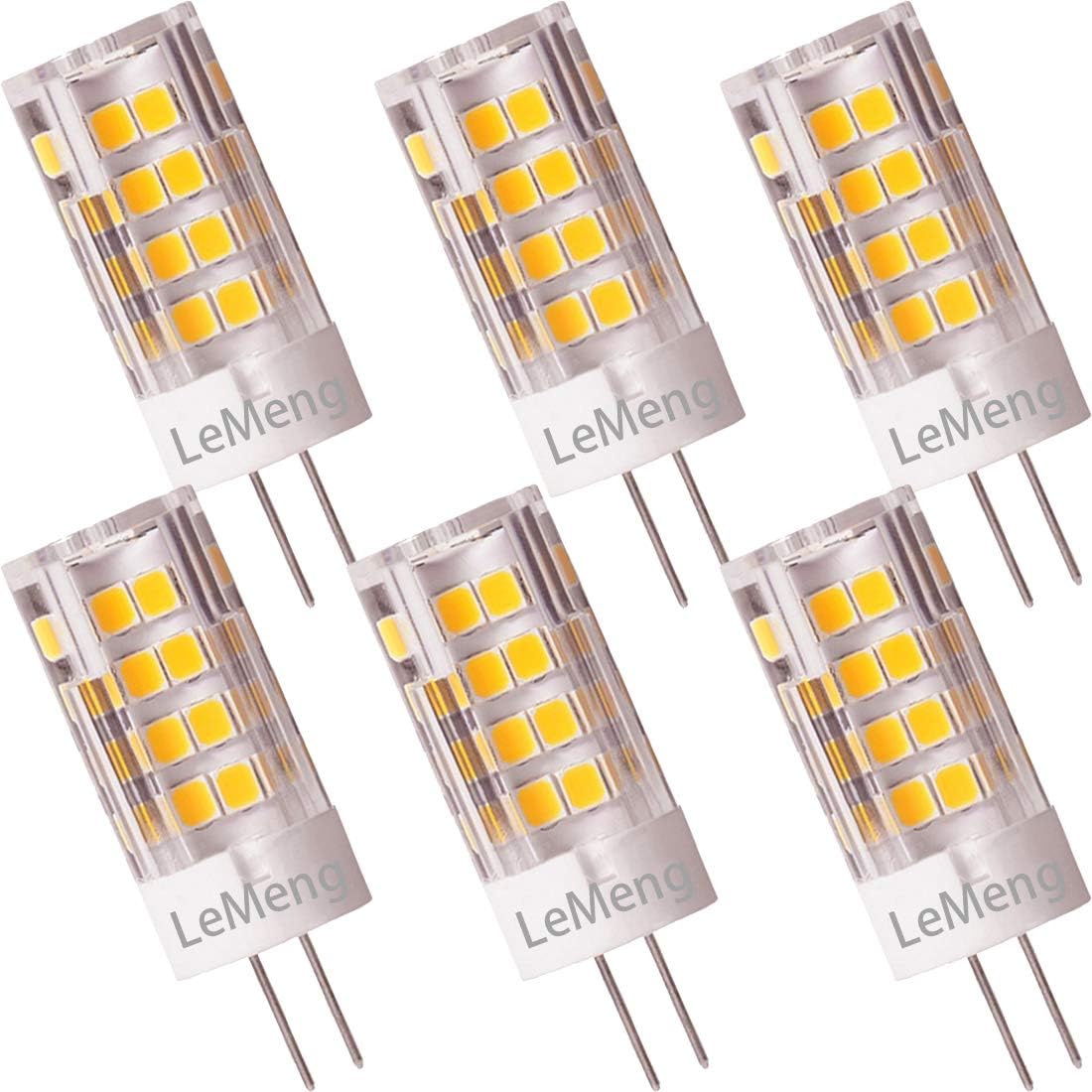 LEMENG G4 LED Bulb 3.5W 2700K Warm White bi-pin T3 JC Type 12VAC/DC 20 ...