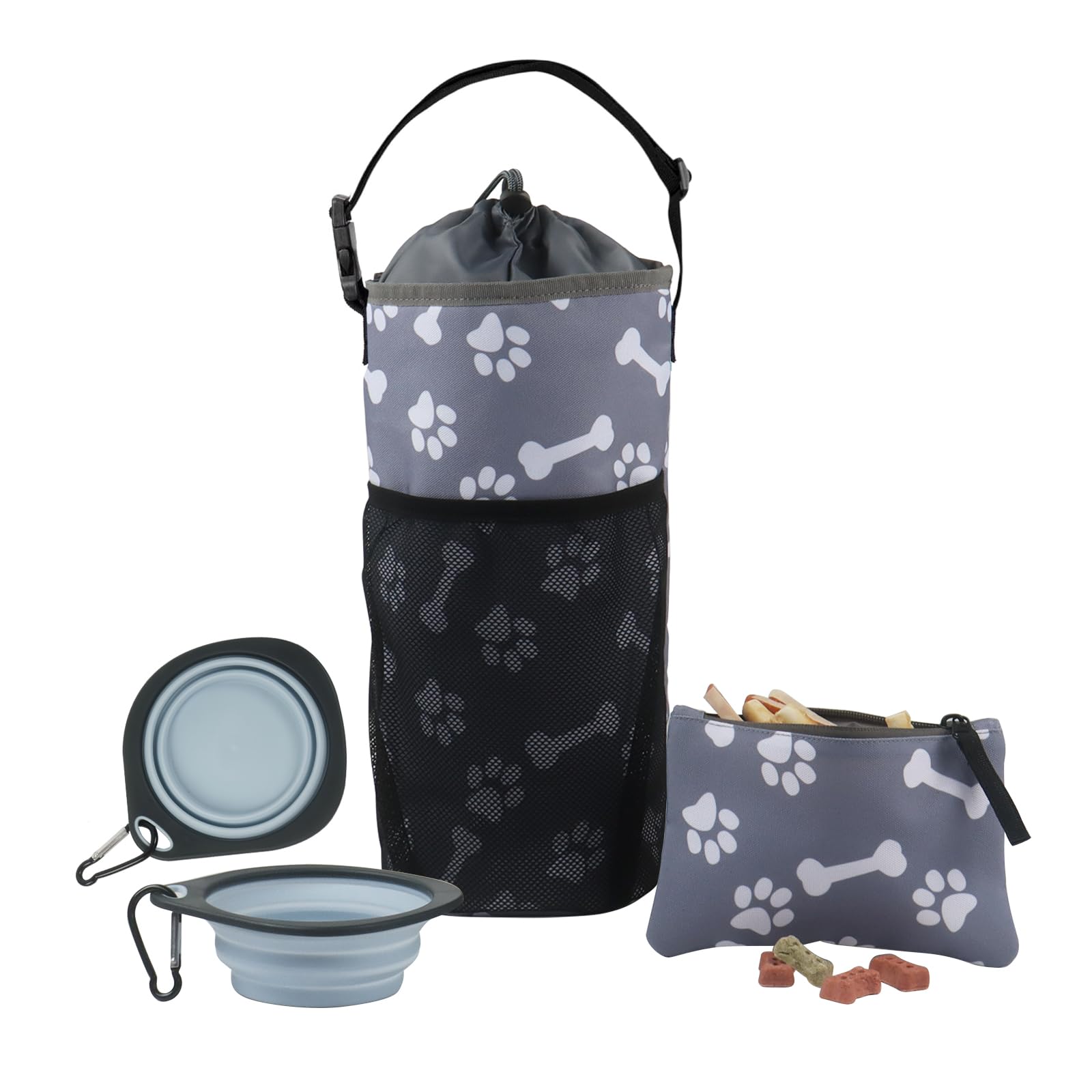 Pet Supplies : Brabtod 4 Packs Travel Dog Food Container Set,1 Dog Food ...