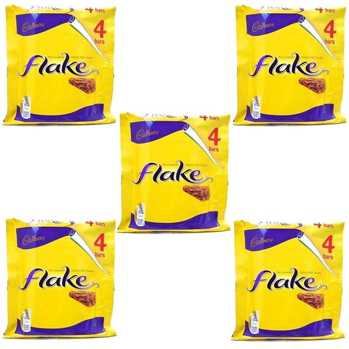 Buy Cadbury Flake Chocolate 4 Bars Multipack 80g (Pack of 5) 20 Bars ...
