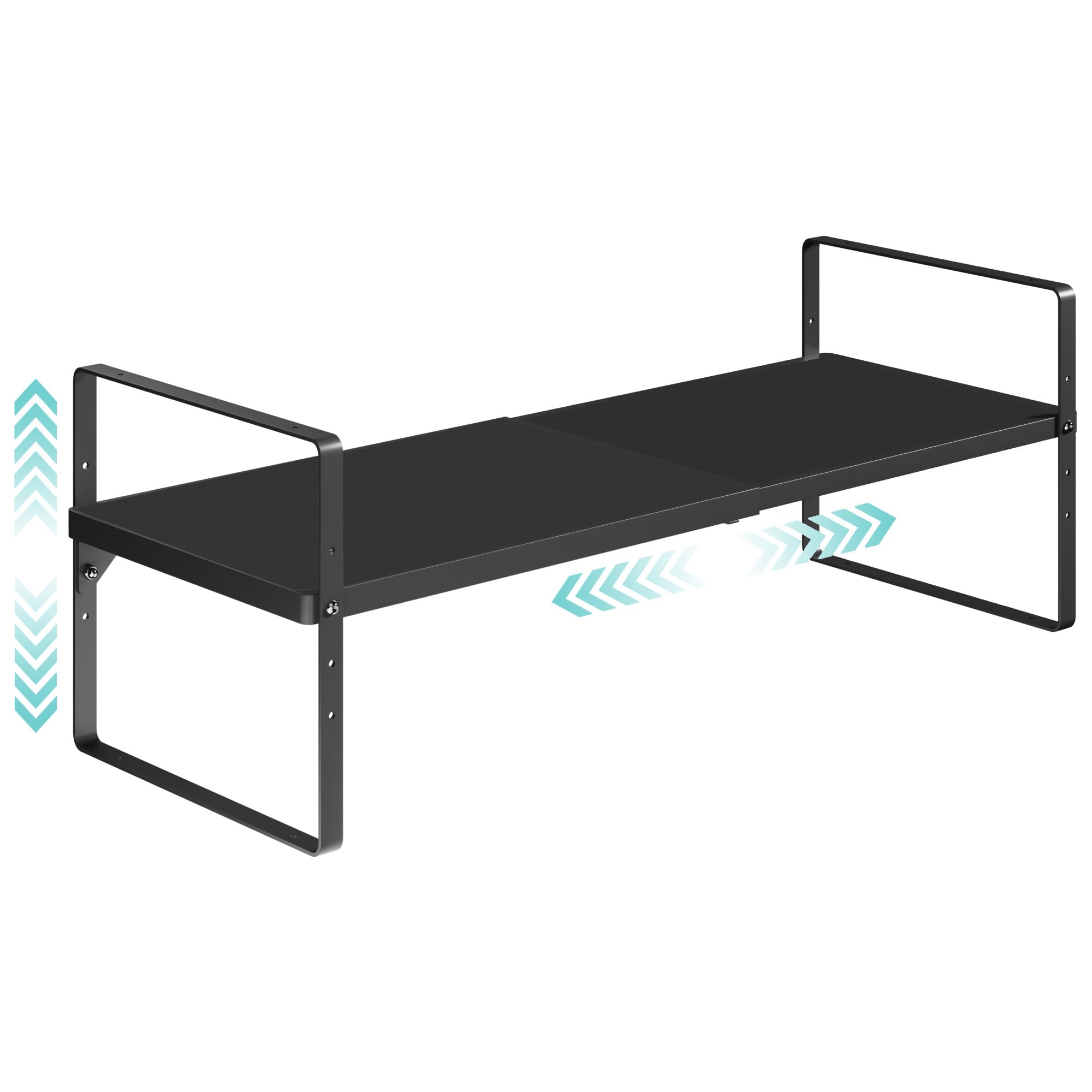 Amazon.com: jkxoo Expandable Cabinet Shelf Organizers, Stackable Metal ...