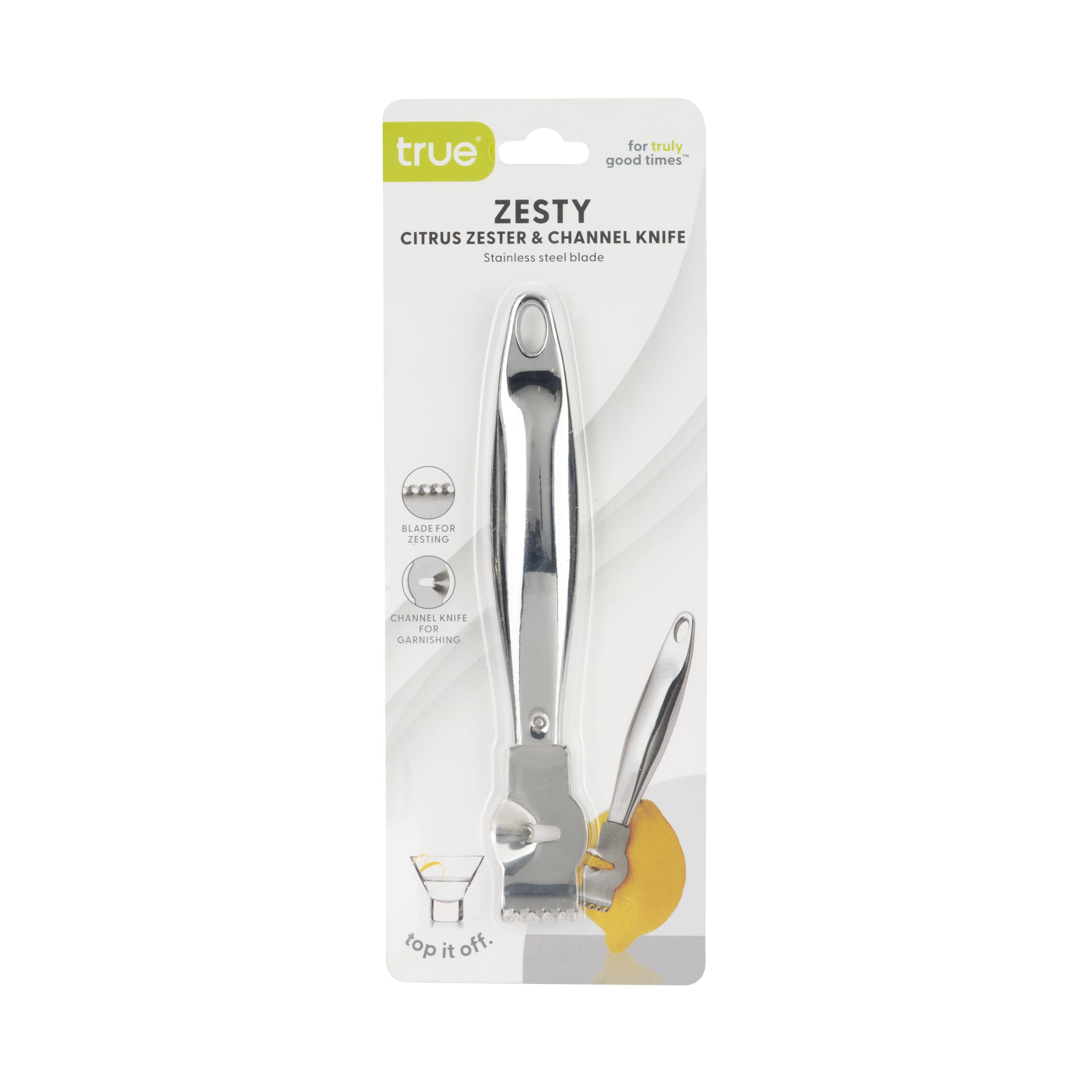 Snapklik.com : True Zesty Stainless Steel Citrus Zester Tool, Cocktail ...