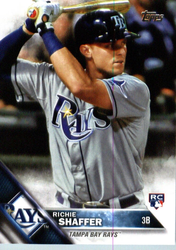 Amazon.com: 2016 Topps #3 Richie Shaffer Tampa Bay Rays Baseball Rookie ...