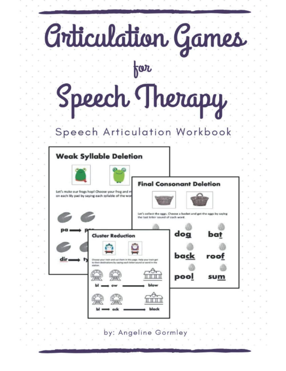 Buy Articulation Games For Speech Therapy: Speech Articulation Workbook ...