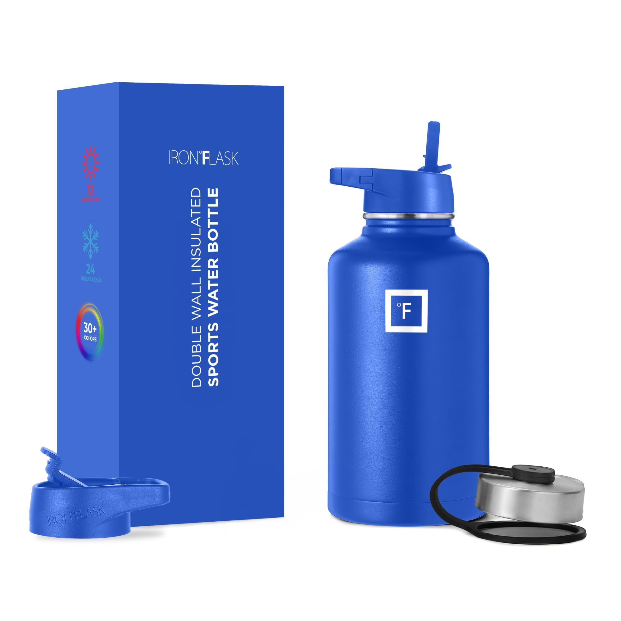 Amazon.com: IRON °FLASK Camping & Hiking Hydration Flask with 3 Lids ...