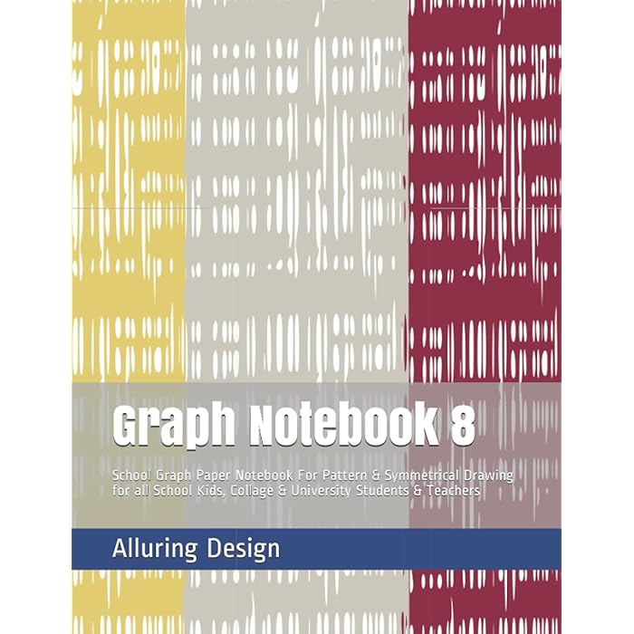 Buy Graph Notebook 8: School Graph Paper Notebook For Pattern ...