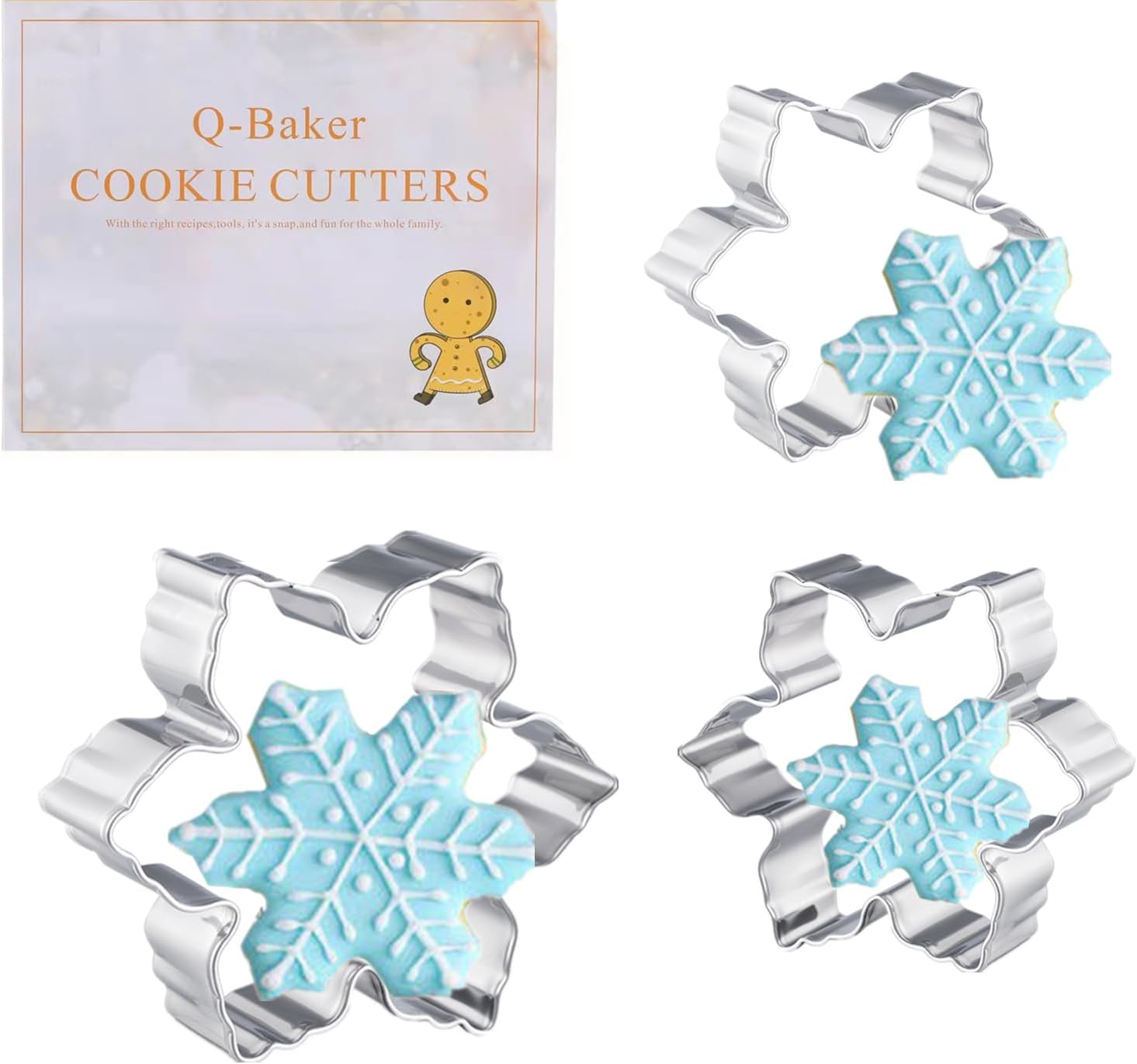 Amazon.com: Wilton Snowflake 7-Piece Cookie Cutter Set: Home & Kitchen