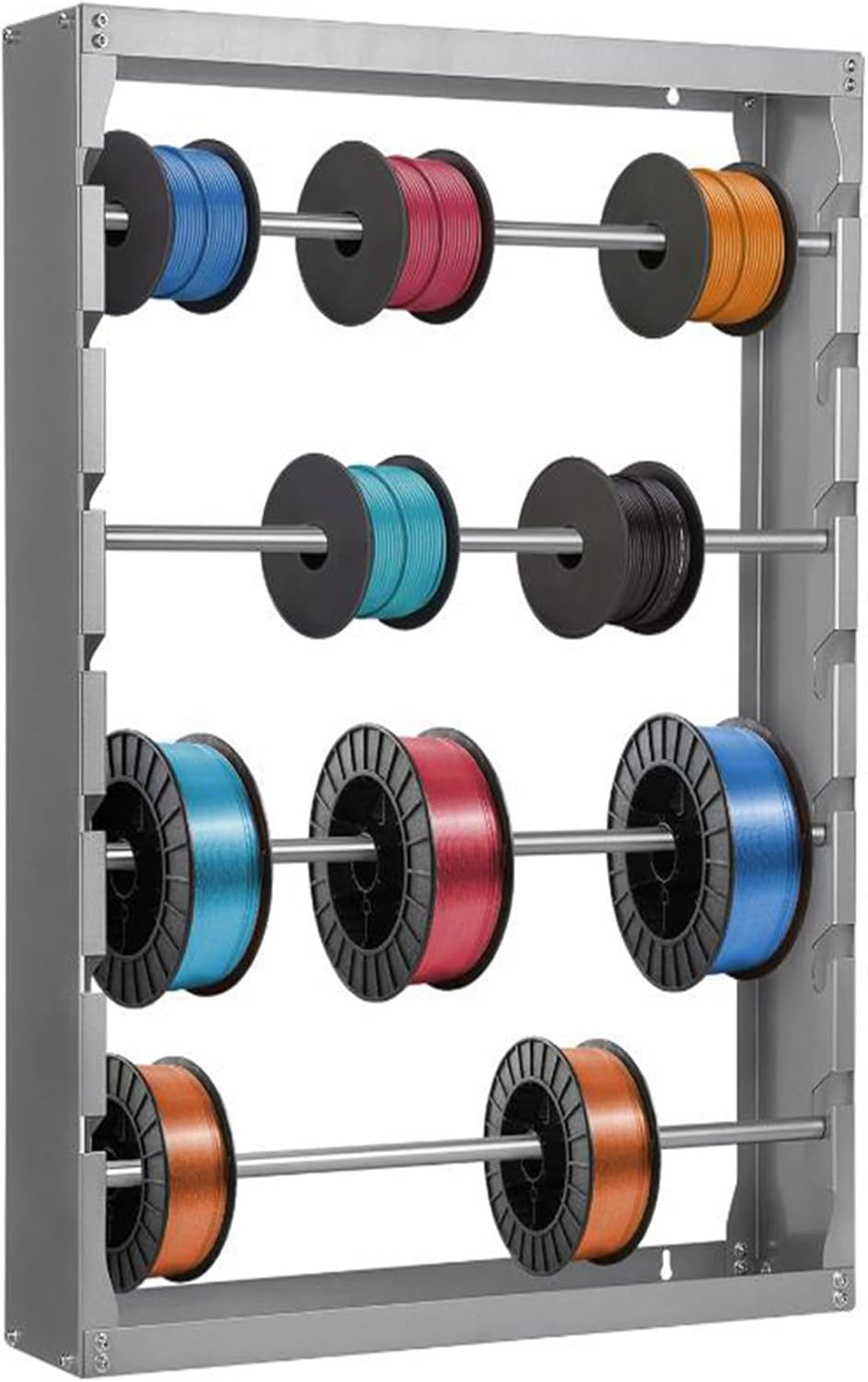 tonchean Wire Spool Rack, 34x25x6 Inch Cold-Rolled Steel Wire/Cable ...