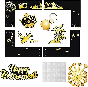 Amazon.com: Large Retirement Party Photo Booth Props Kit Decorations ...