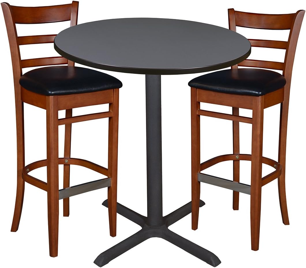 Amazon.com - Regency Zoe Stools and Round Café Table Table Top Finish ...