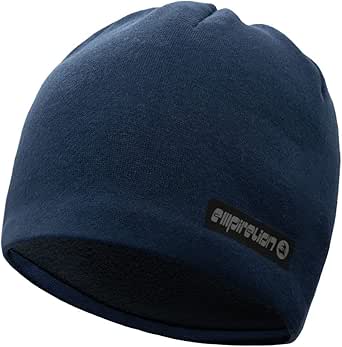 EMPIRELION Softshell Fleece Lined Beanie Hats Winter Warm Running Skull ...