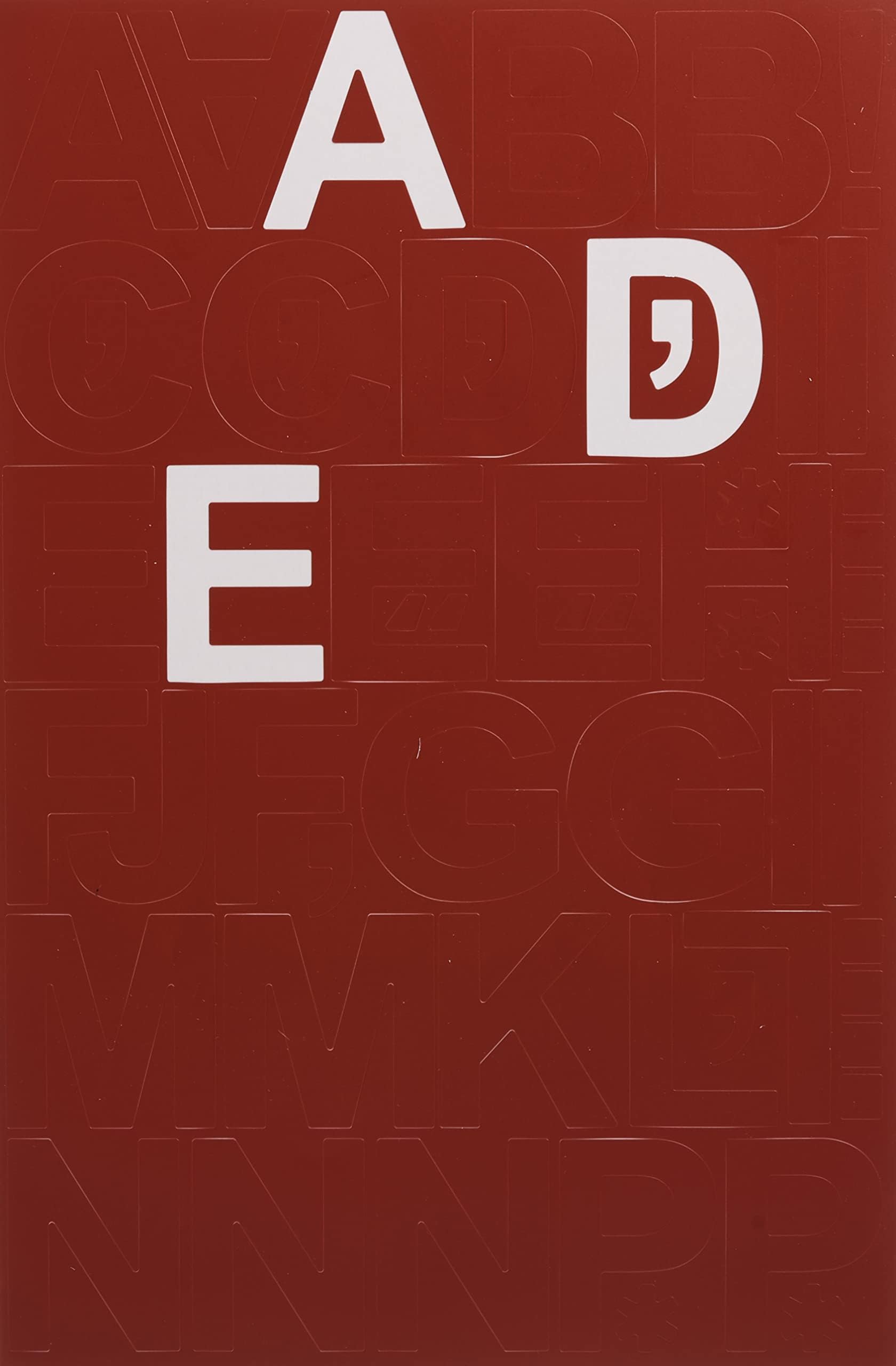 Amazon.com: Headline Sign 31213 Stick-On Vinyl Letters and Numbers, Red ...