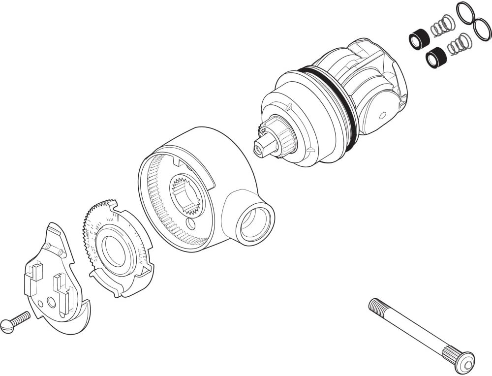 Delta Faucet RP32106 Single Lever Handle Kit with Cartridge for 17 ...