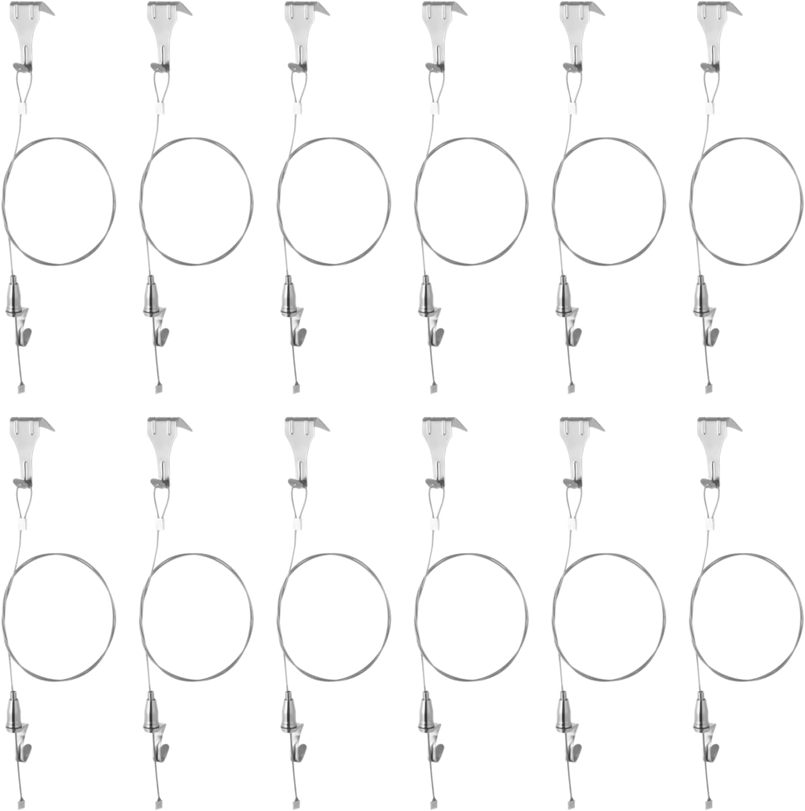 Arti Gallery French Rod Gallery 13 FT Silver Rail Kit - Two of 6-1/2 ...