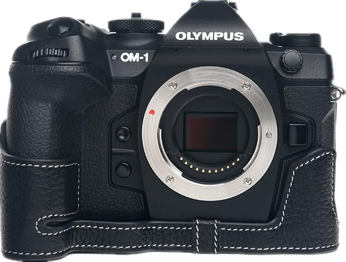Amazon.com : OM-1 Camera Case, BolinUS Handmade Genuine Real Leather ...