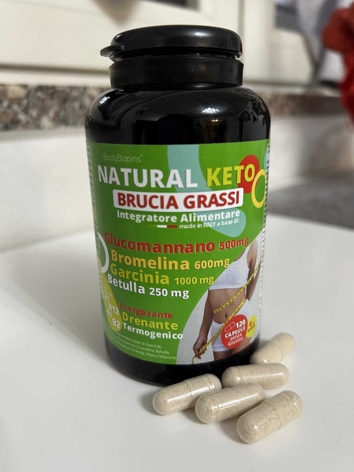 Natural Keto® Brucia Grassi Potenti Veloci 120Cps alto dosaggio effetto ...