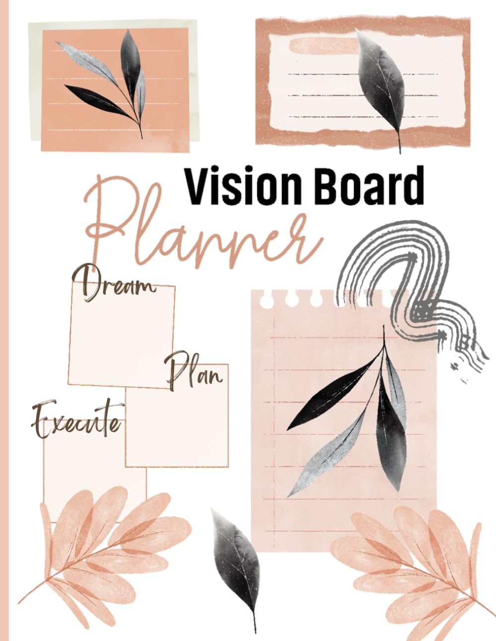 Amazon.com: Vision Board Planner: To Keep You Focused, Motivated and on ...