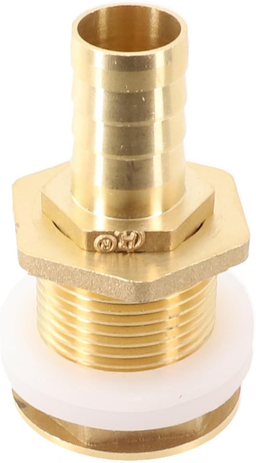 HEIBTENY Barbed Connector Rain Barrel Socket with Hose Nozzle Made of ...