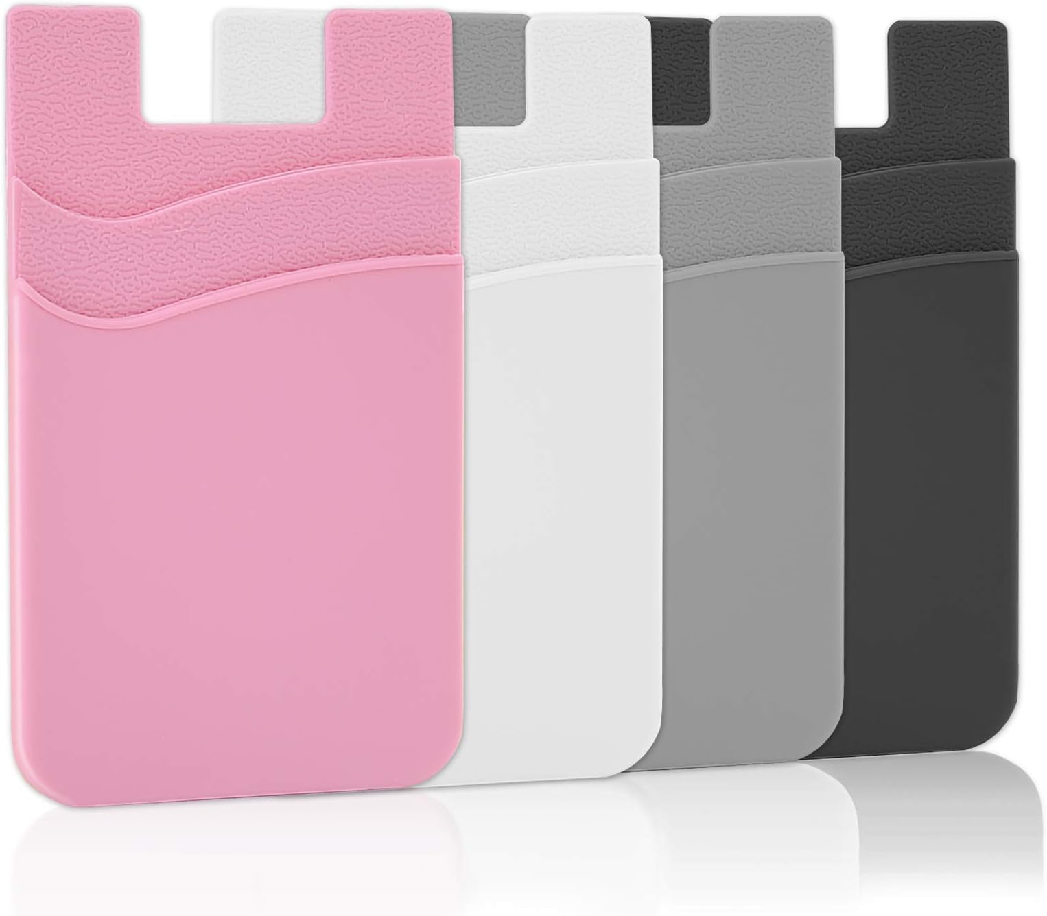 Amazon.com: SS Card Holder for Back of Phone, Phone Wallet Stick-on ...