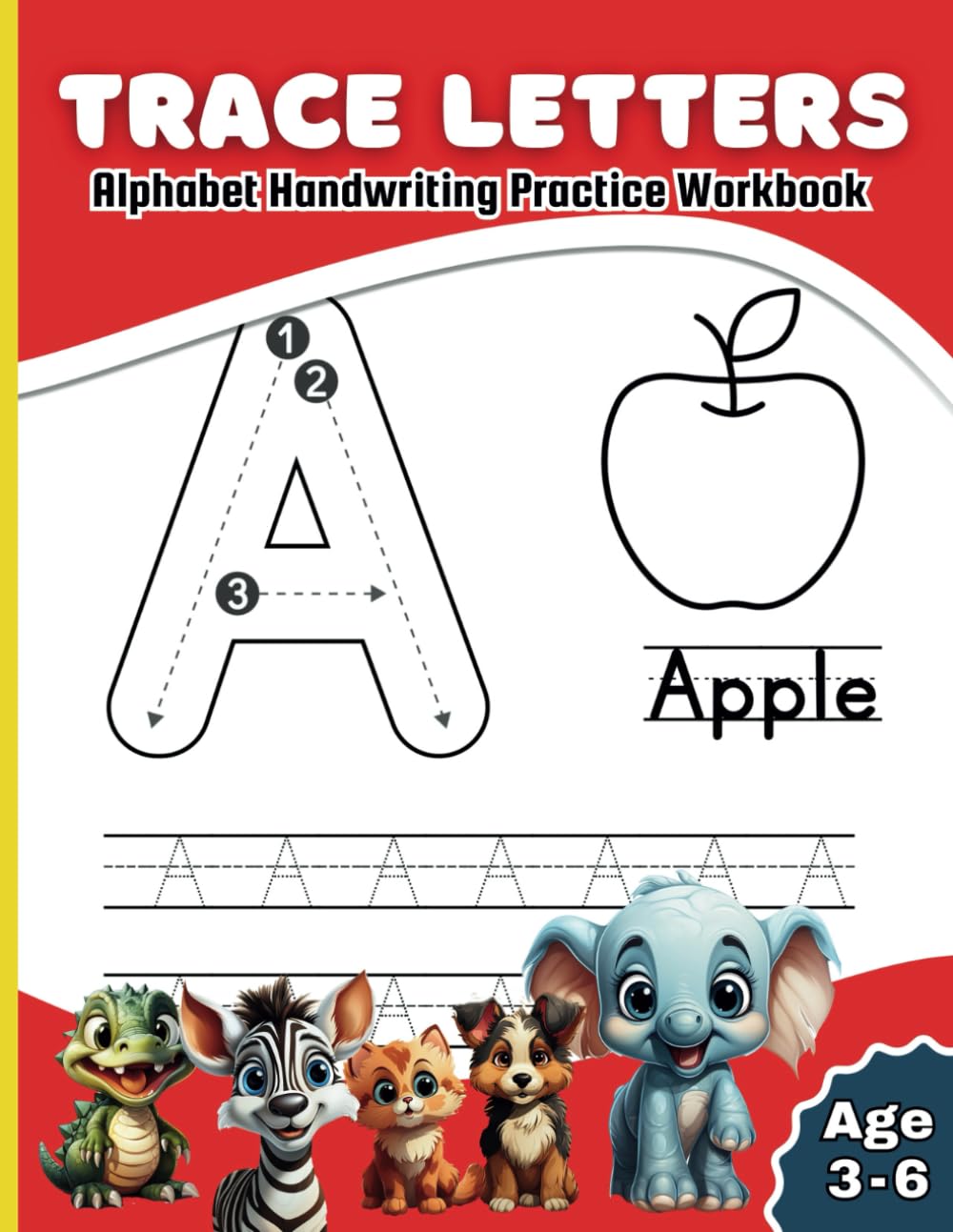 Amazon.com: Trace Letters Alphabet Handwriting Practice Workbook ...