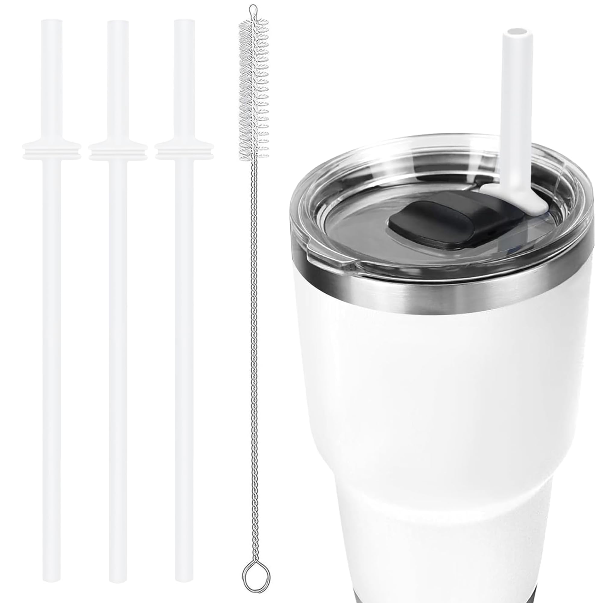 Amazon.com: Straws for YETI Rambler Yeti Accessories Reusable Silicone ...