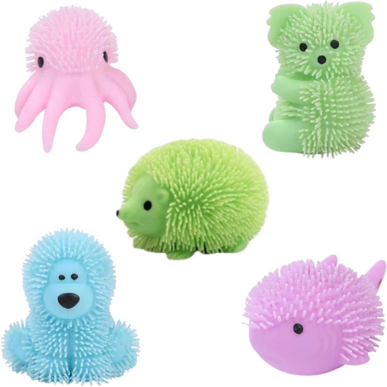 5 Pcs Stress Balls, Sensory Squishy Toys, Stress Balls For Kids,Cute ...