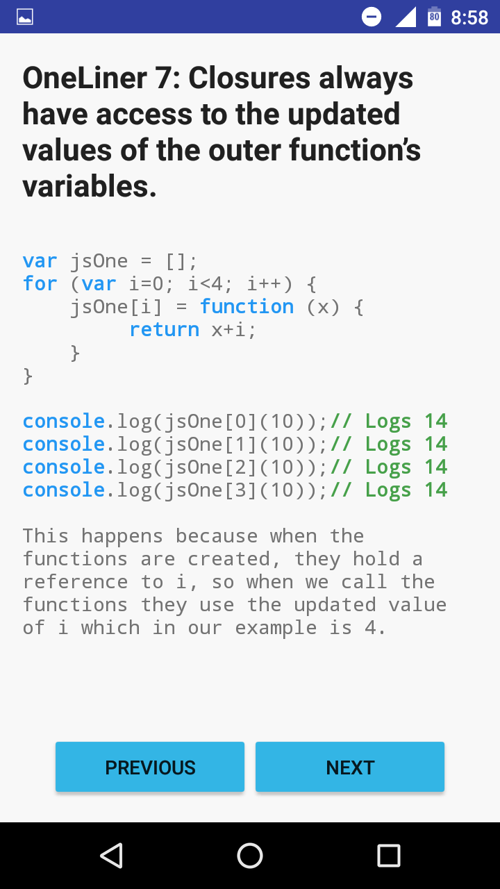 JSOne - Master JavaScript Interview - App on Amazon Appstore