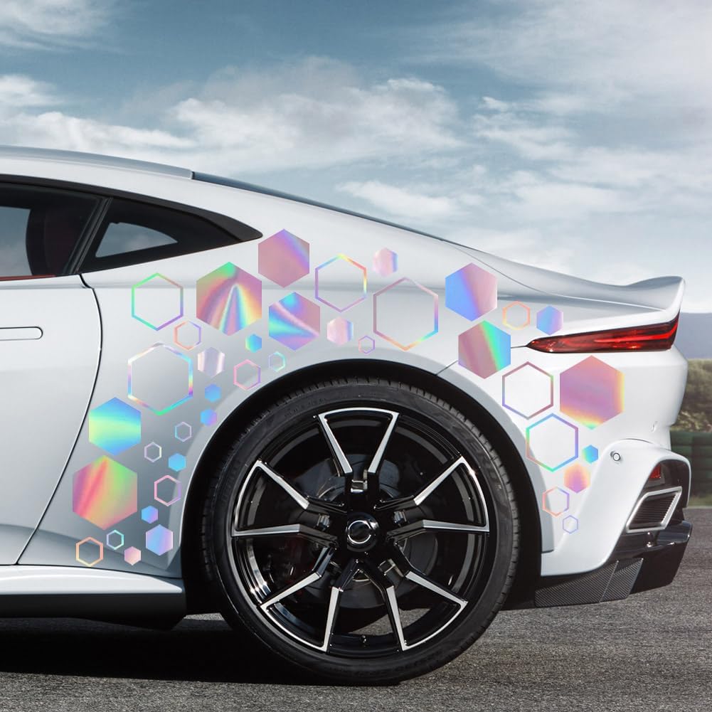 Amazon.com - 52 Grids Honeycomb Graphics Car Vinyl Decal Car Side Body ...