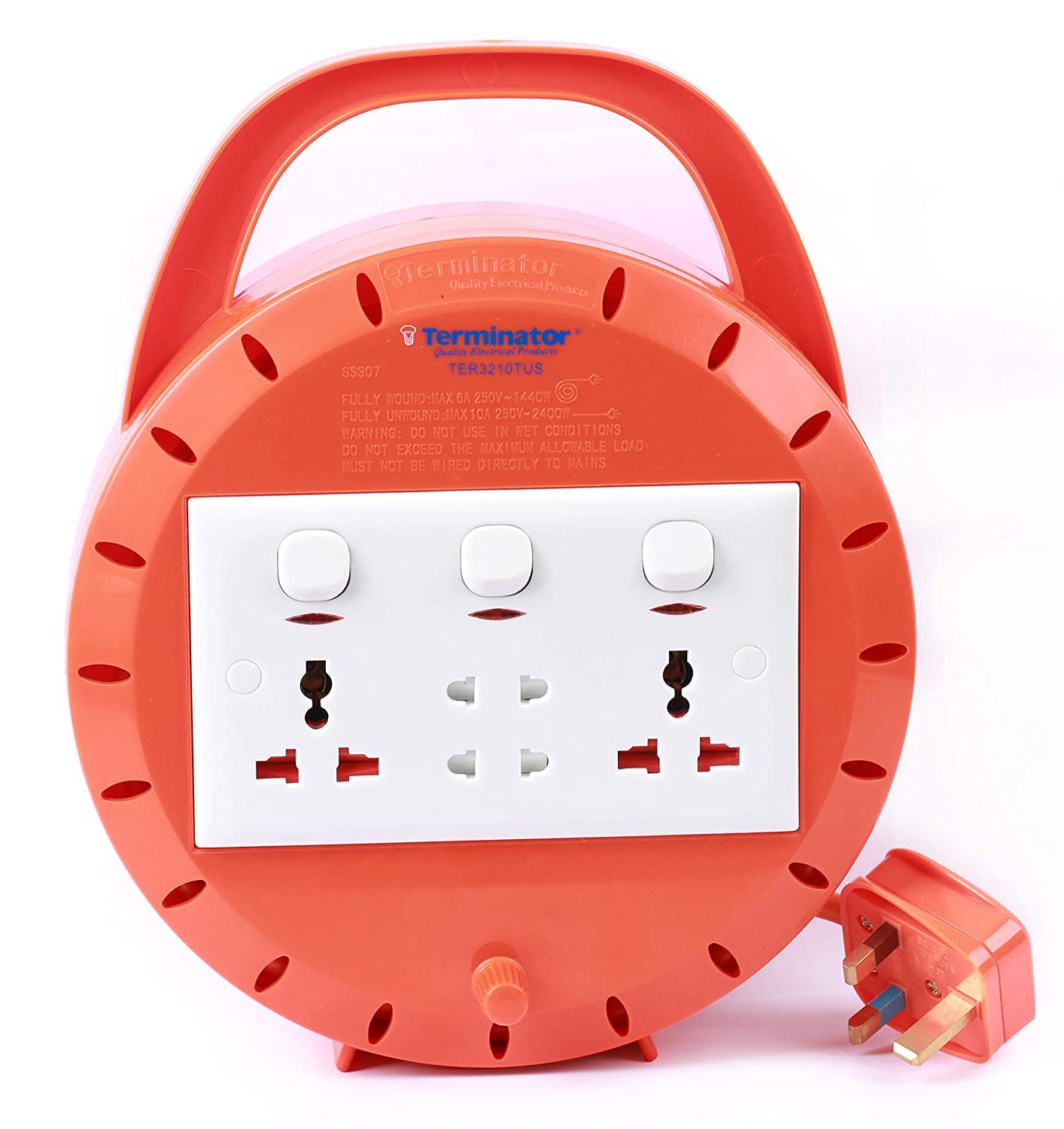 Terminator 4 Way Extension Reel 10M Cable Model: TER 3210TUS-10M: Buy ...