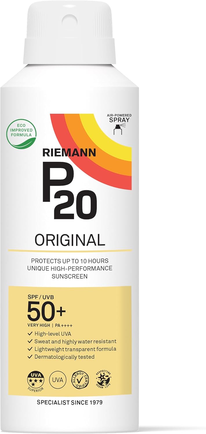 Riemann P20 Sunscreen SPF50 Multi-angle Spray 150ml | Long Lasting UVA ...