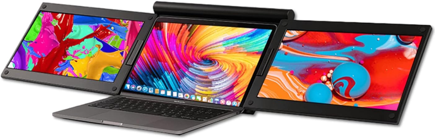 Extensor de Pantalla para Computadora Portátil, Monitor Portátil Triple ...