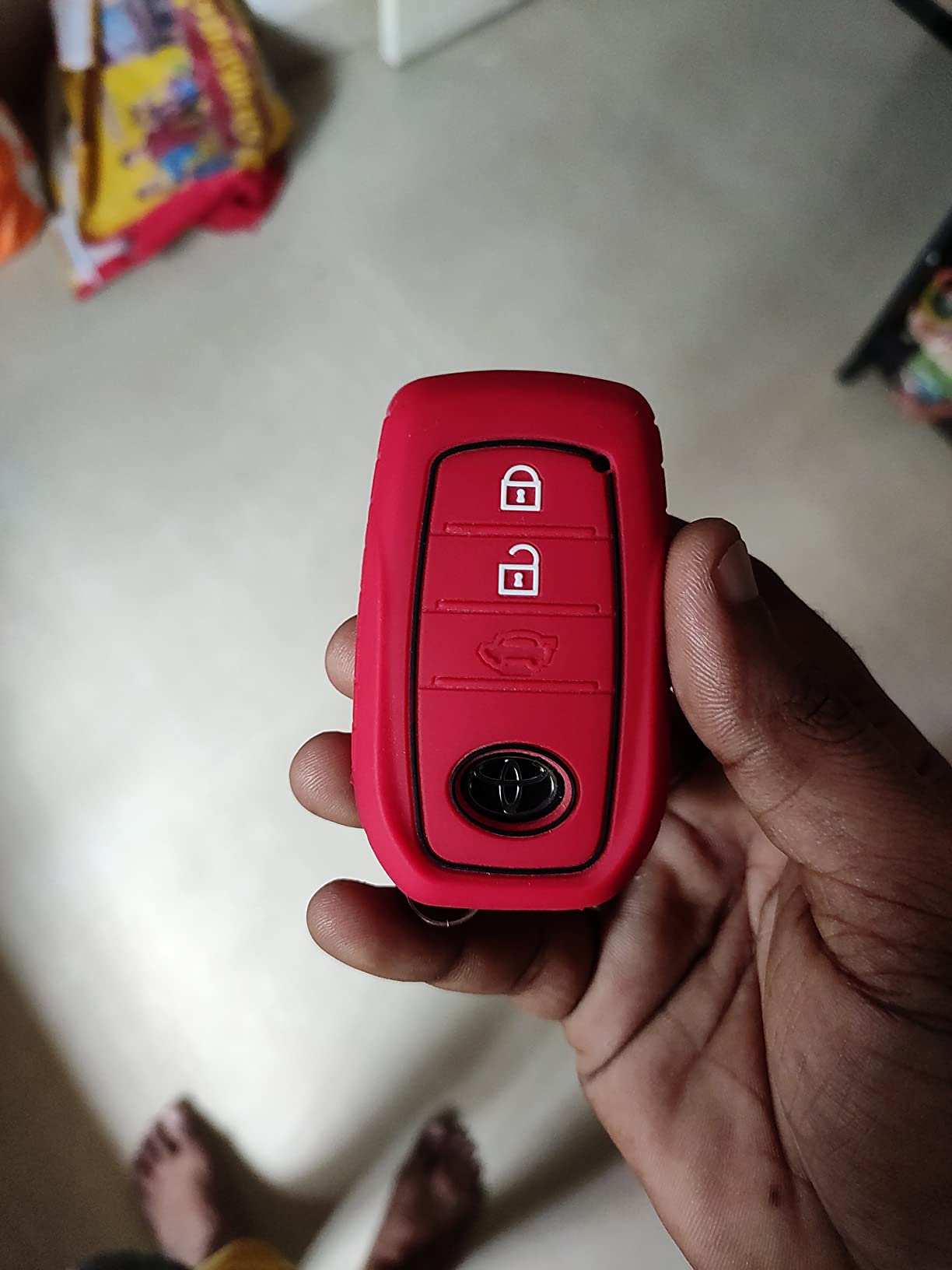 Keycare Silicone Key Cover Compatible for Fortuner, Hilux, Innova ...