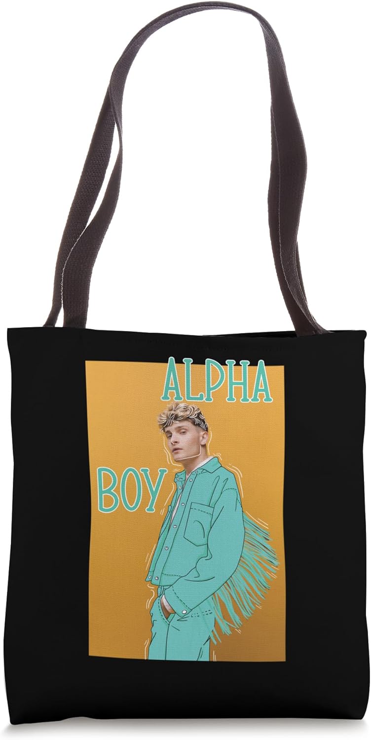 Amazon.com: Alpha male , Symbol greek alpha and sigma boy Tote Bag ...