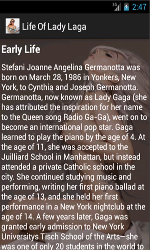 Life of Lady Gaga:Amazon.com:Appstore for Android