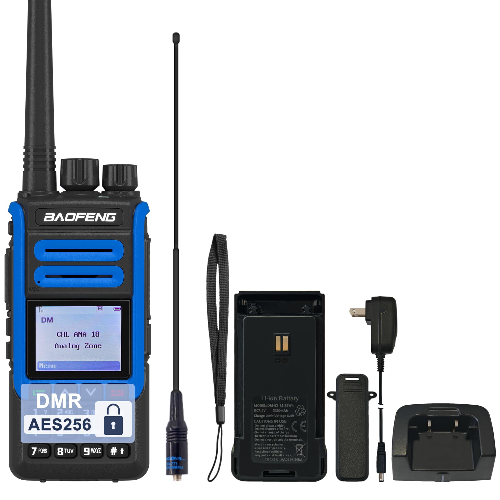 Amazon.com: BAOFENG DR-1802U DMR Radio Digital & Analog Walkie Talkie ...