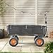 VonHaus Garden Cart – Trolley, Trailer, Truck, Utility Wagon with Wipe ...