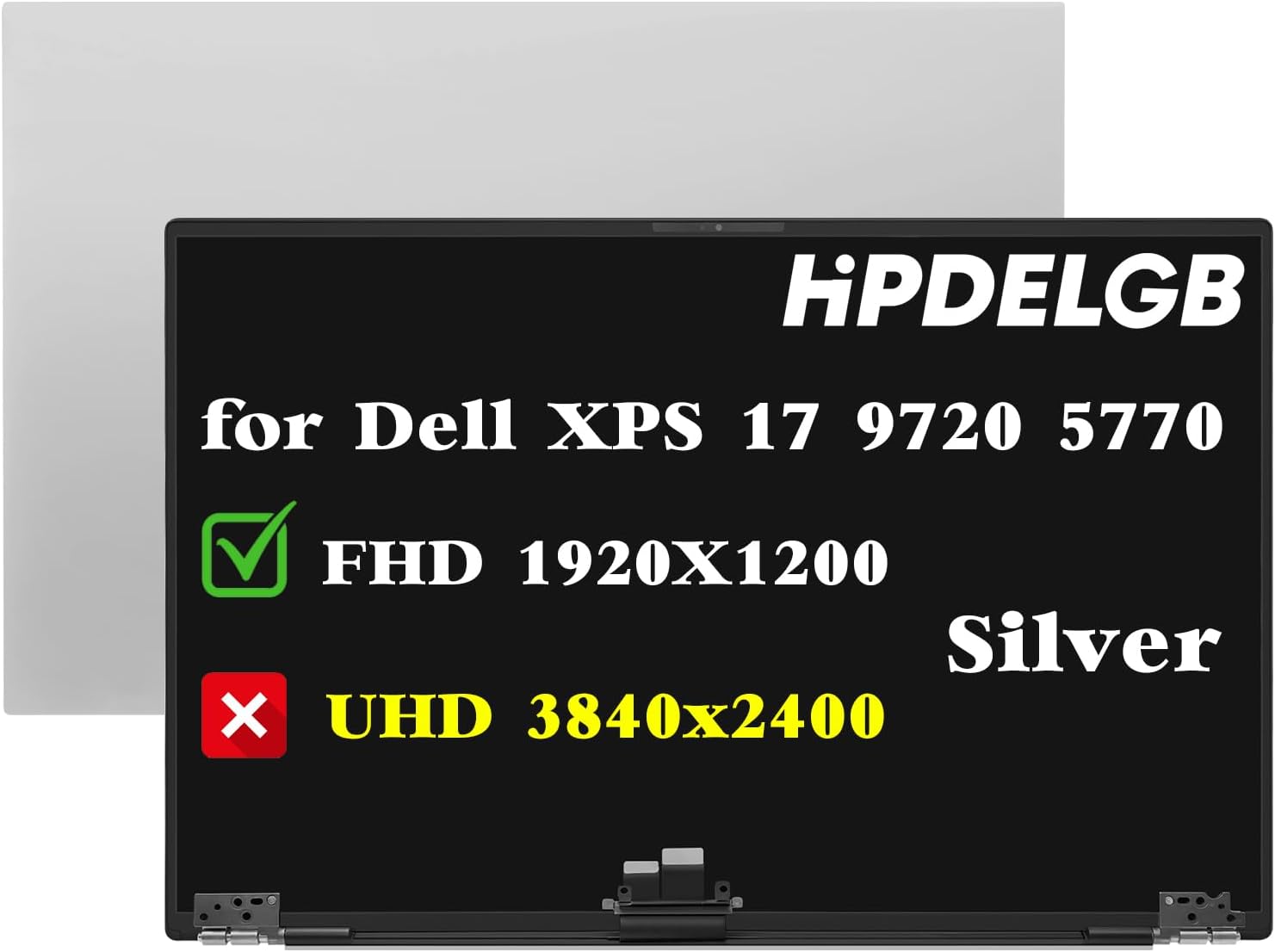 Amazon.com: HPDELGB Replacement for Dell XPS 17 9720 Precision 5770 LCD ...