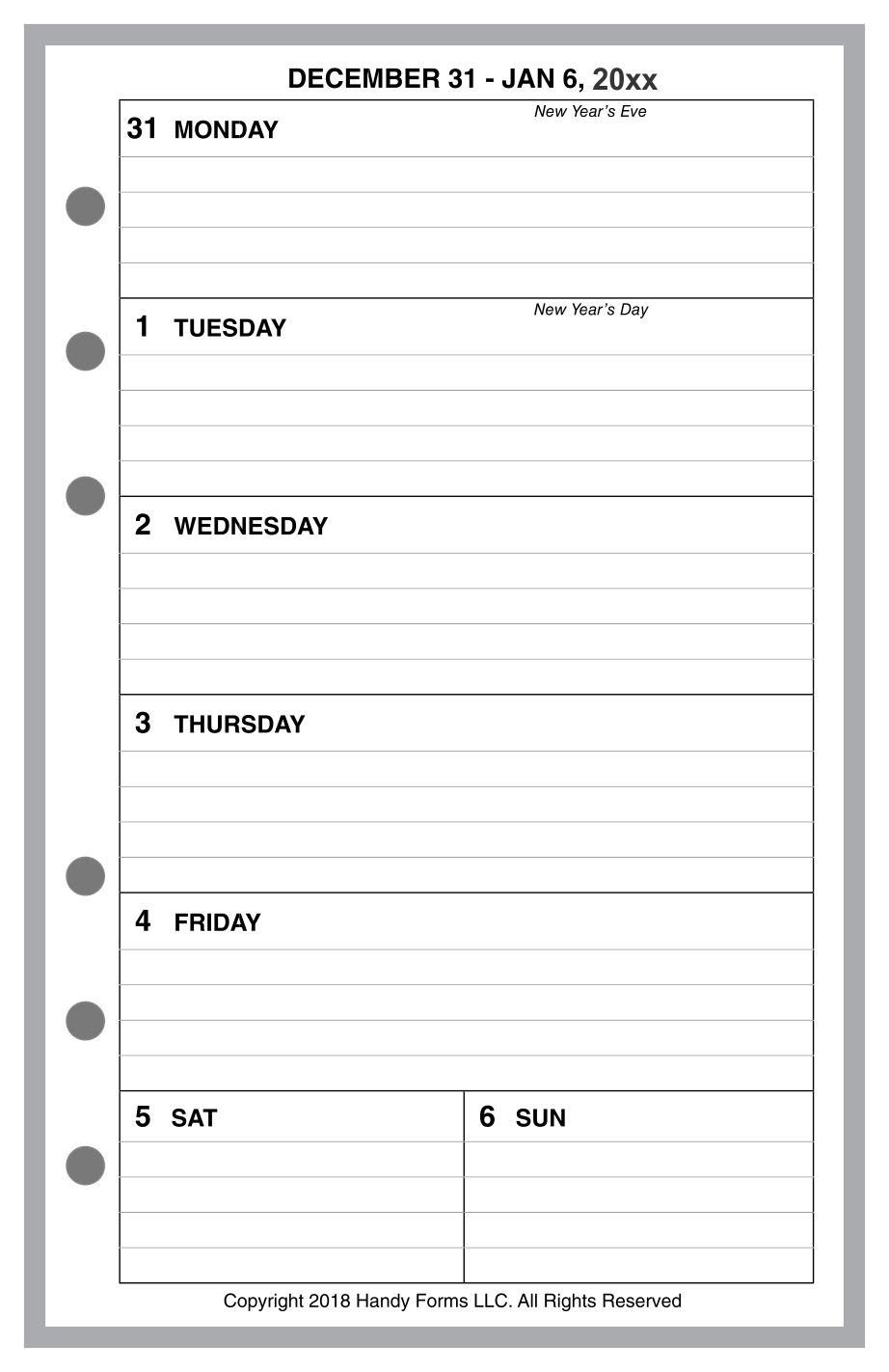 Buy 2022 Weekly Monthly Planner For Compact Size Notebooks By Buy 2022 Weekly Monthly Planner For Compact Size Notebooks By