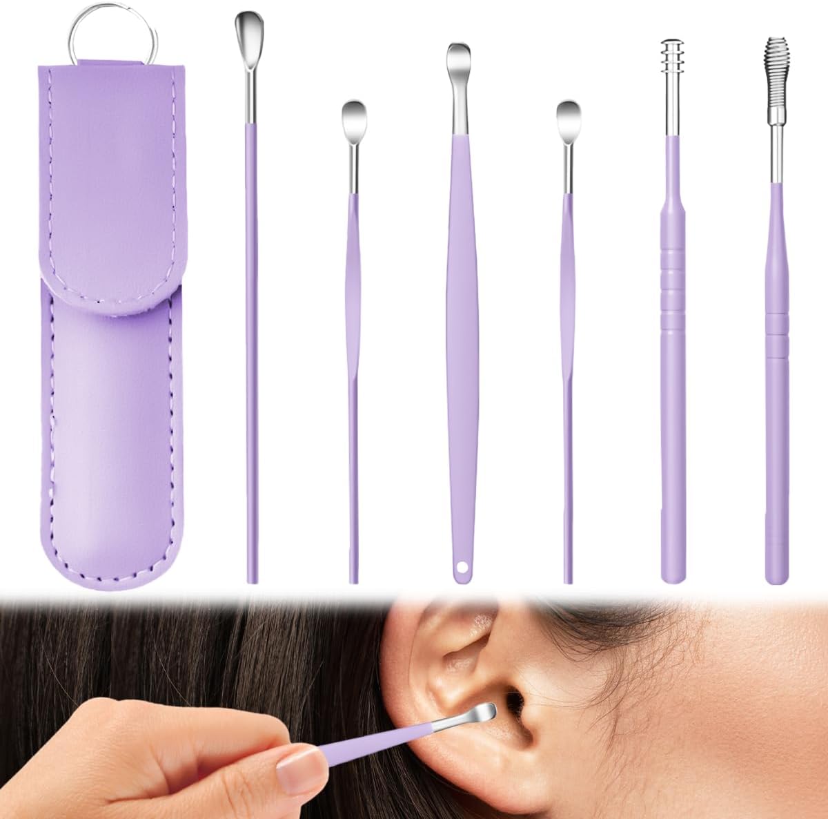 Amazon.com: Speetop 6 Pcs Ear Wax Removal Kit,Ear Cleaner Tools: Mini ...