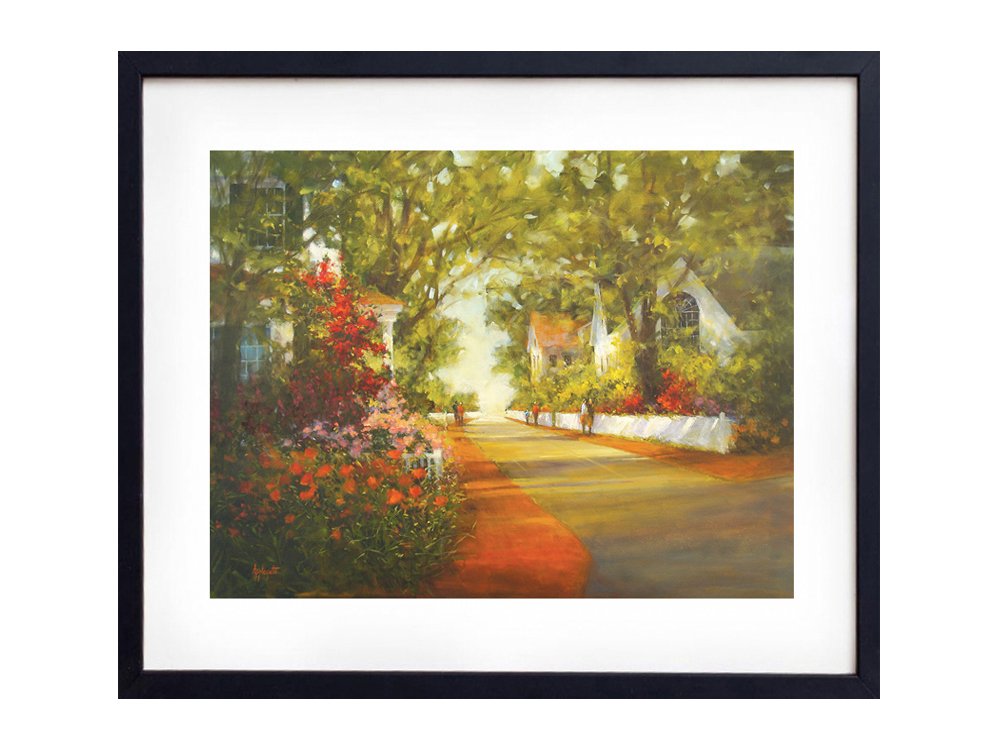 Amazon.com: Art Print titled Summer on Sea Street by Barbara Applegate ...