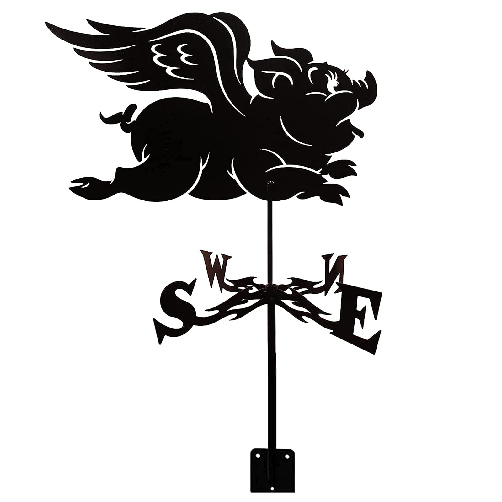 Outdoor Wind Vane For Roof Decoration Iron Pig Weather Vane - Metal ...