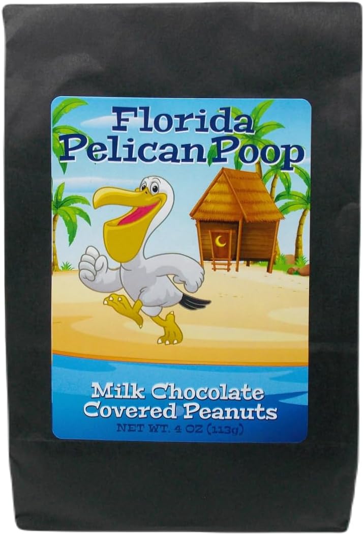 Amazon.com : Florida Pelican Poop - Milk Chocolate Covered Peanuts (4 ...