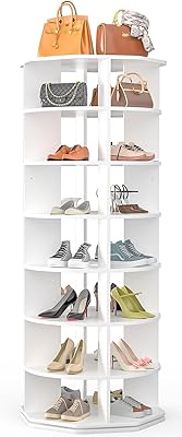 Amazon.com: Weinstein storage Original Rotating Shoe Rack Tower ...
