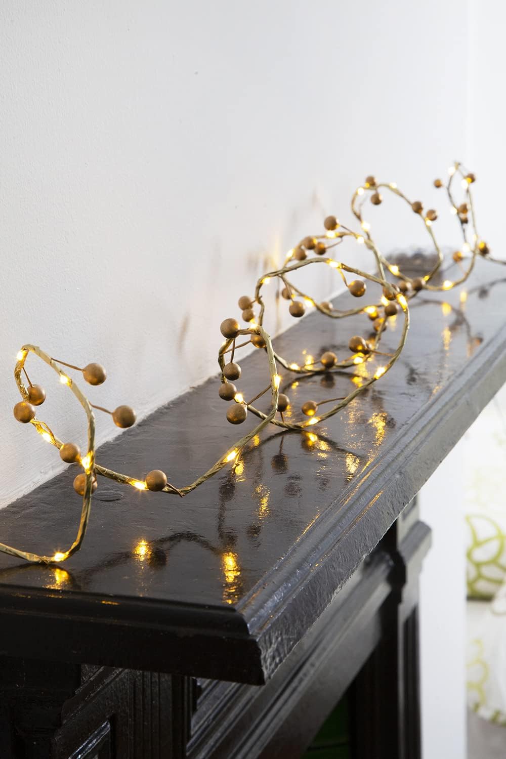 Amazon.com: Talking Tables Gold Berry LED String Lights Battery Powered ...
